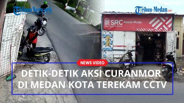 Detik Detik Pelaku Curanmor Gagal Melakukan Aksinya Di Medan Kota